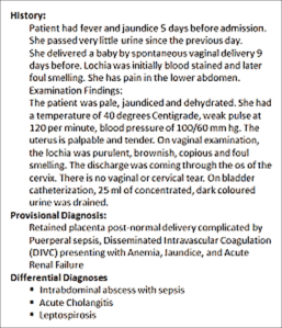 Formulation of Diagnosis | HEALTHCARE SERVICE DELIVERY