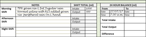 The Intake-Output Chart | HEALTHCARE SERVICE DELIVERY